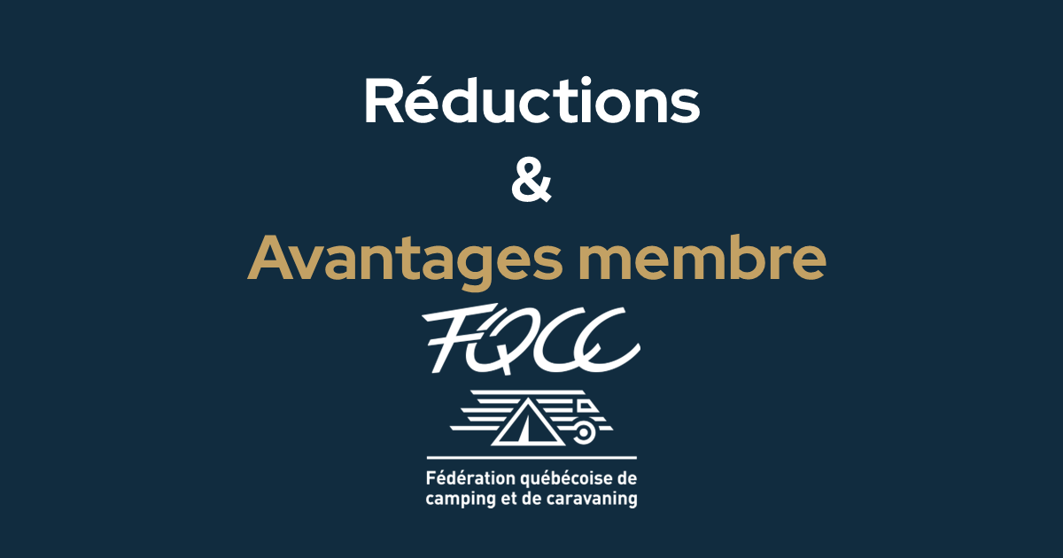 Codes promotionnels et autres avantages membre FQCC