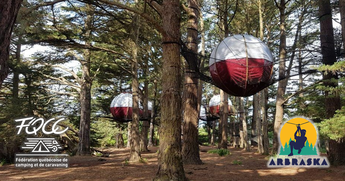 Faites l’expérience du camping aérien au parc Arbraska Laflèche!